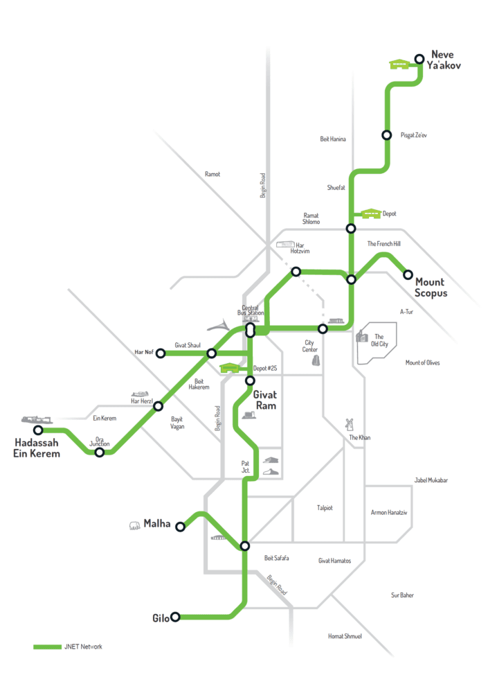 Jerusalem Light Rail – Green Line – Groisman Engineering Ltd